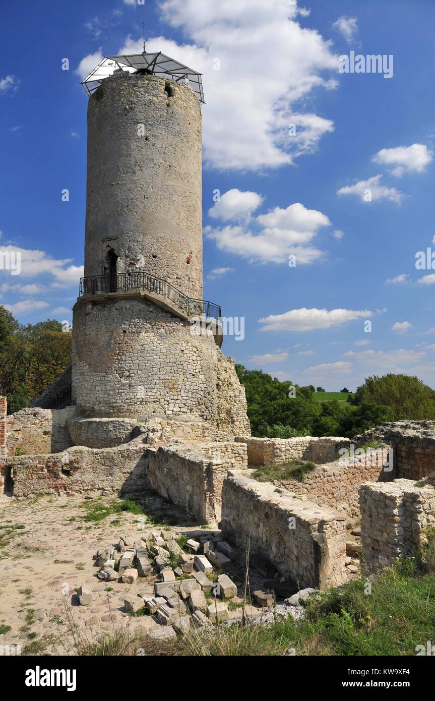 Ruins of the Gothic-Renaissance Castle of the Bishops of Cracow built ...