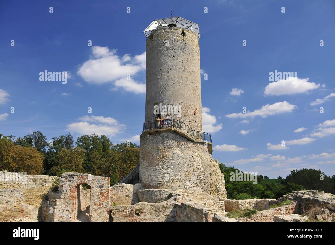 Ruins of the Gothic-Renaissance Castle of the Bishops of Cracow built ...