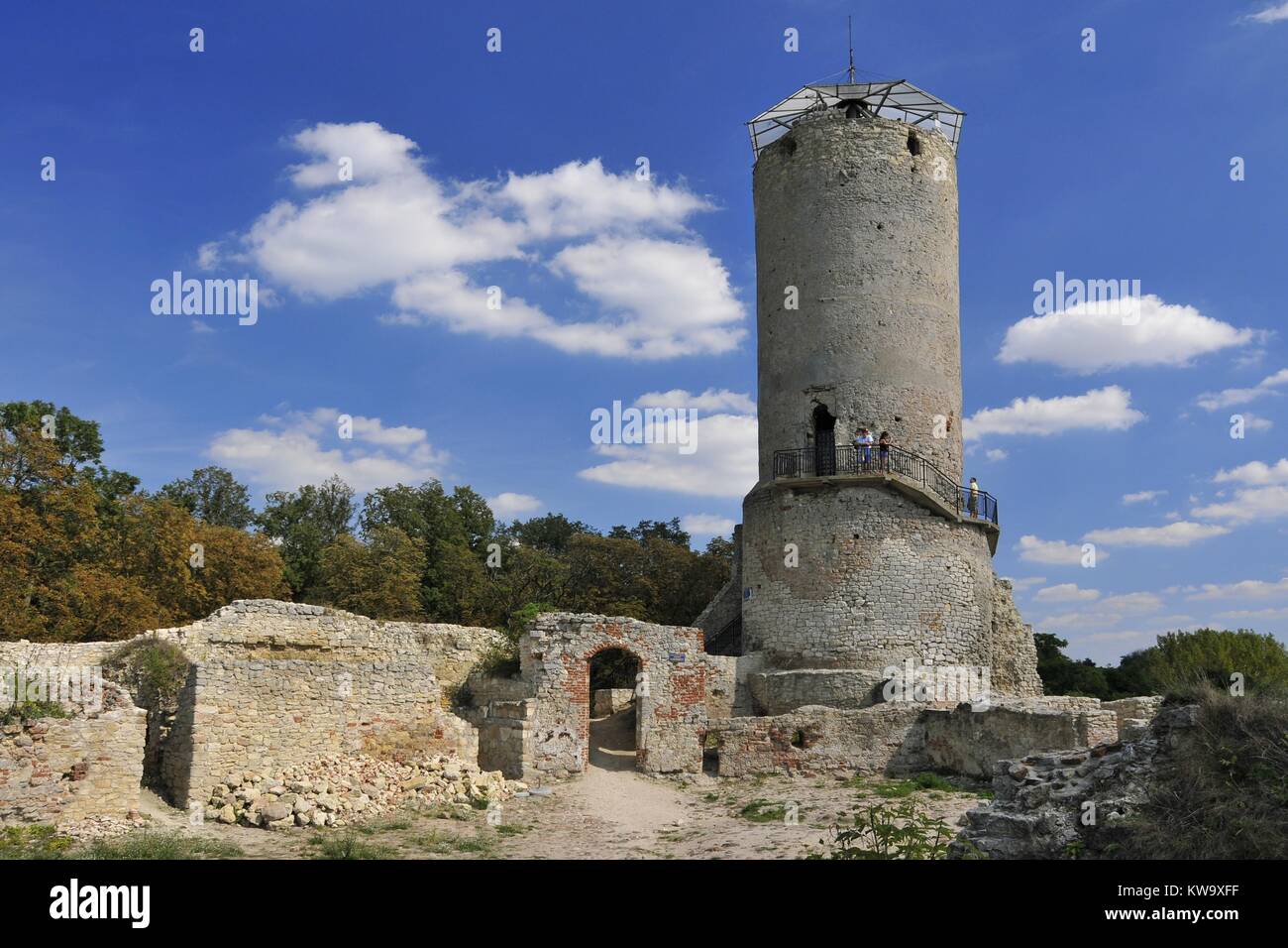 Ruins of the Gothic-Renaissance Castle of the Bishops of Cracow built ...