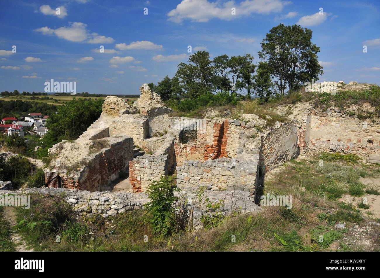 Ruins of the Gothic-Renaissance Castle of the Bishops of Cracow built ...