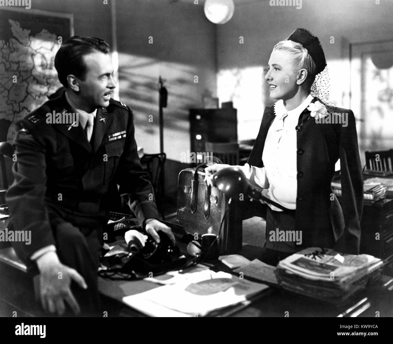 A FOREIGN AFFAIR, from left, John Lund, Jean Arthur, 1948 Stock Photo ...