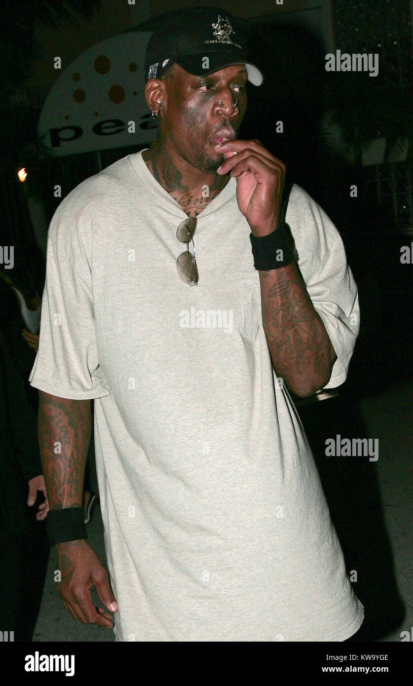 MIAMI BEACH, FL - JANUARY 19: (EXCLUSIVE COVERAGE) Dennis Rodman ...