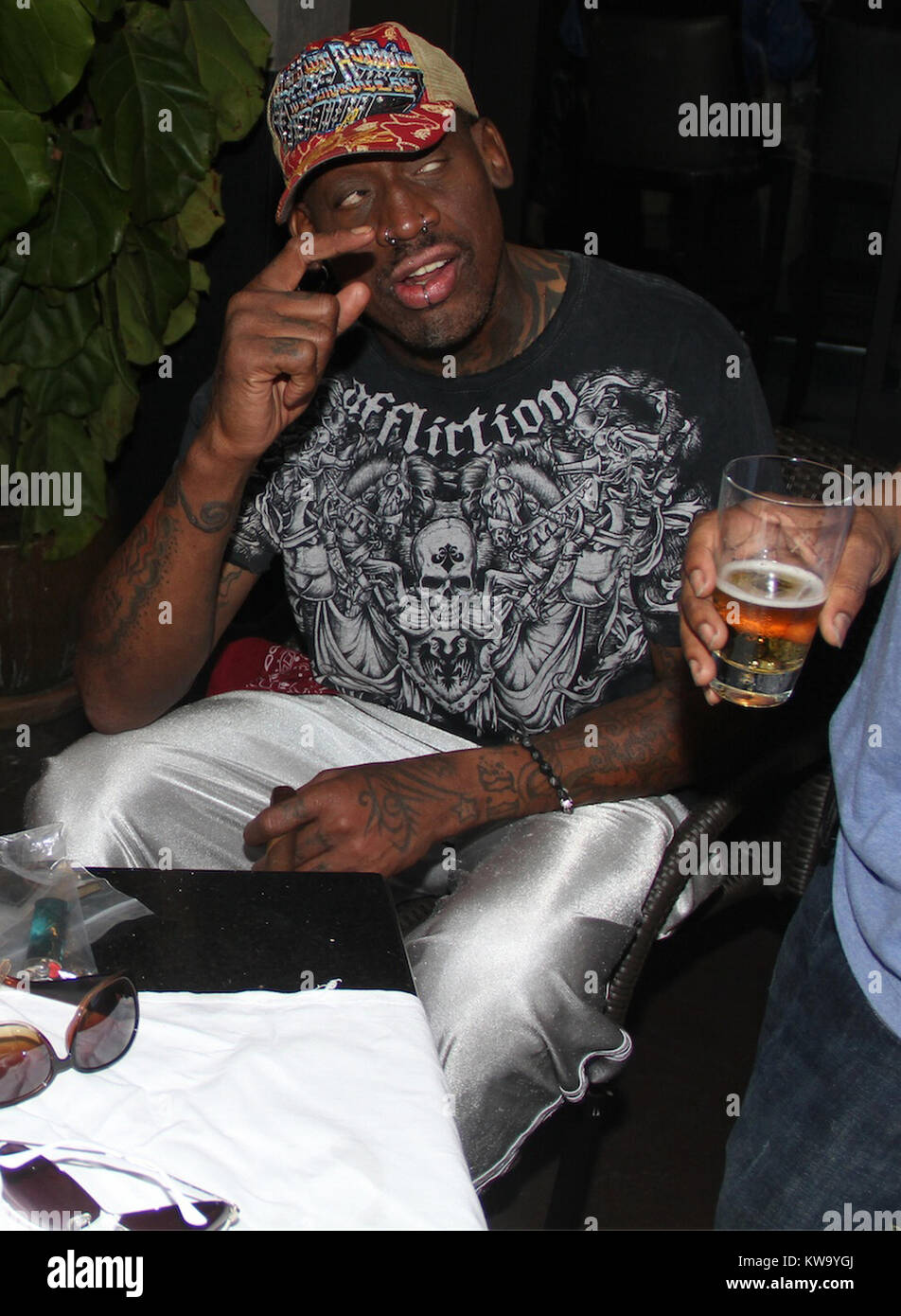 MIAMI BEACH, FL - JANUARY 19: (EXCLUSIVE COVERAGE) Dennis Rodman ...