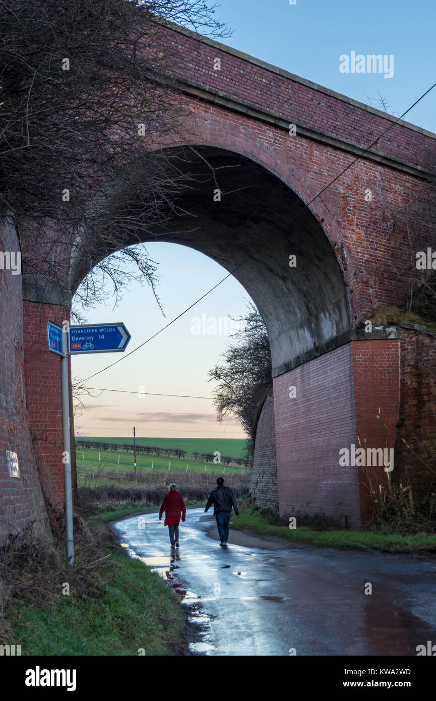 Brick arch railway viaduct, Hudson Way Rail Trail on the route of ...