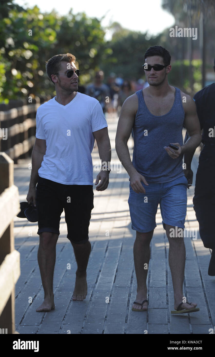 MIAMI BEACH, FL - 2013: Lance Bass and Michael Turchin were married ...
