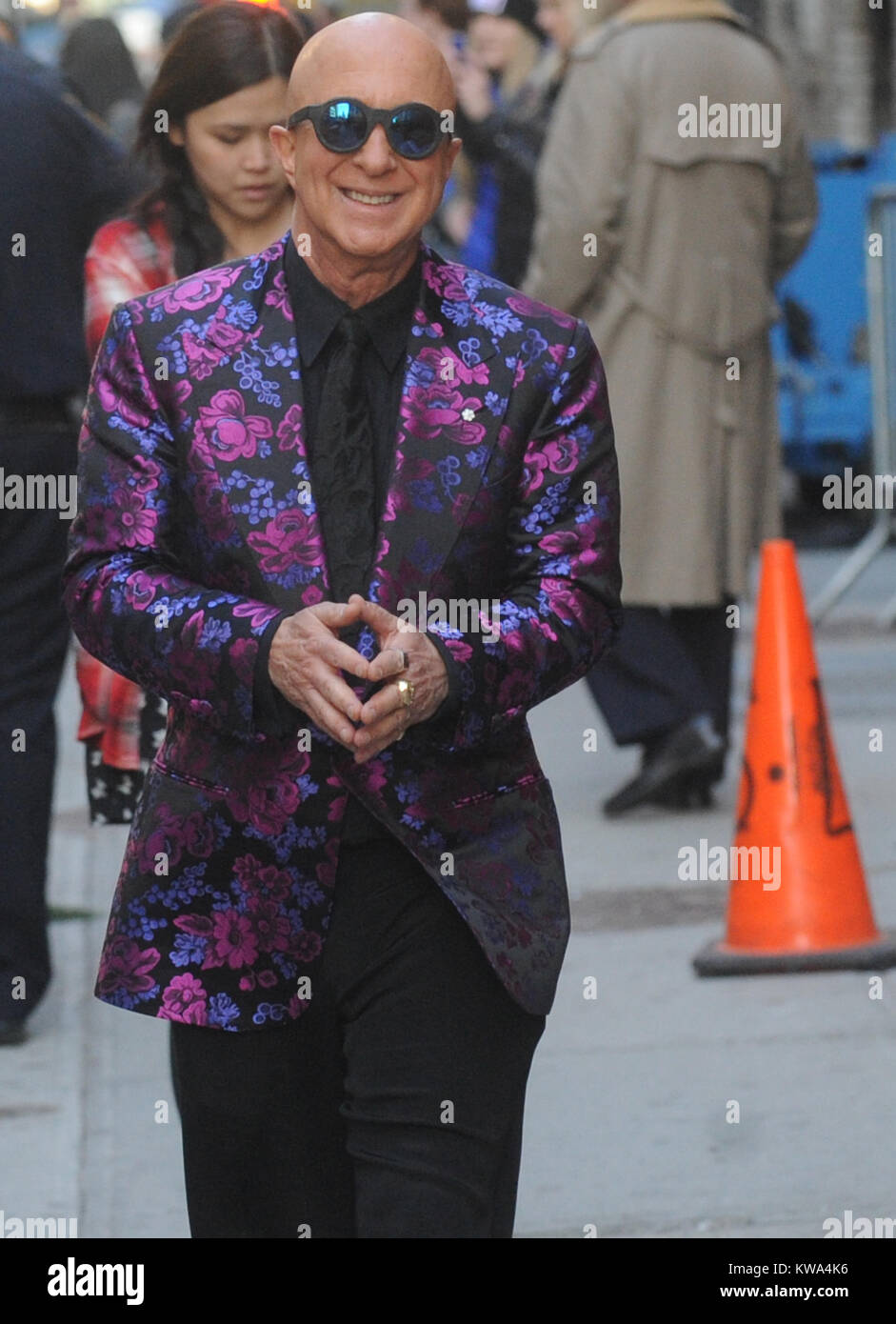 NEW YORK, NY - APRIL 02: Paul Shaffer walks to the 'Late Show with ...