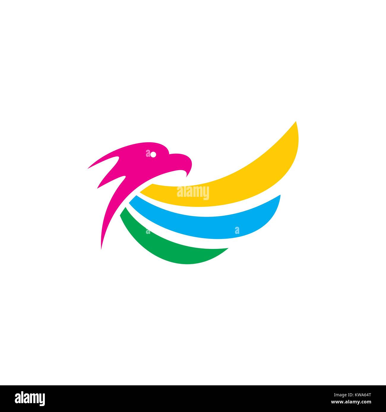 eagle bird vector logo Stock Vector Image & Art - Alamy