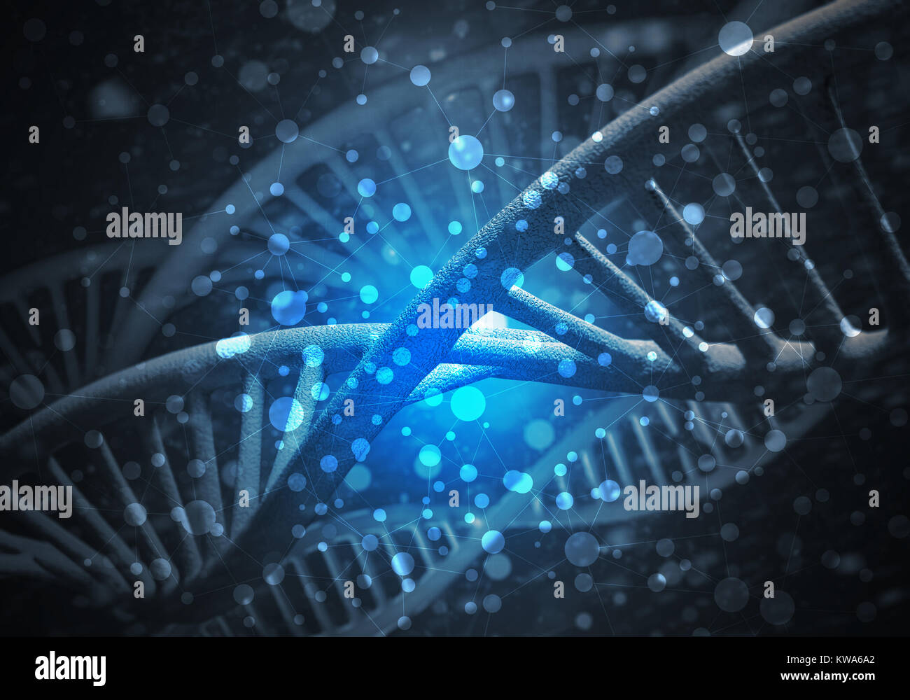 DNA molecules background Stock Photo - Alamy