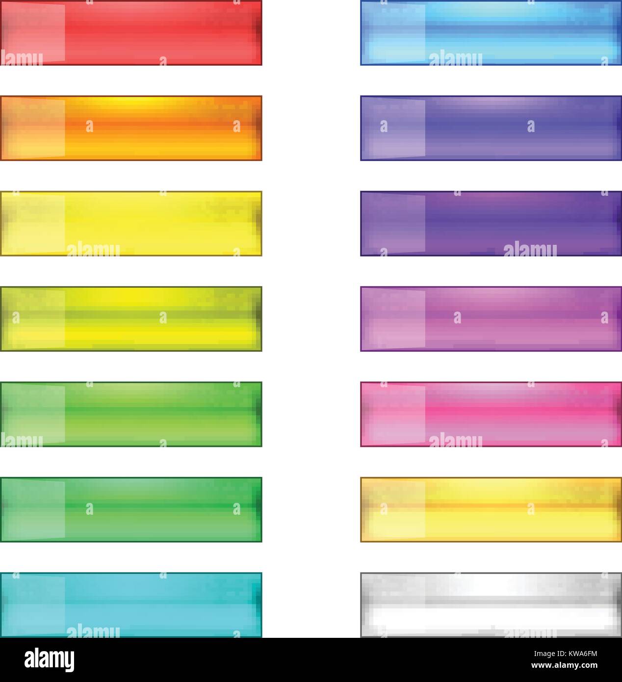 vector web buttons set Stock Vector Image & Art - Alamy