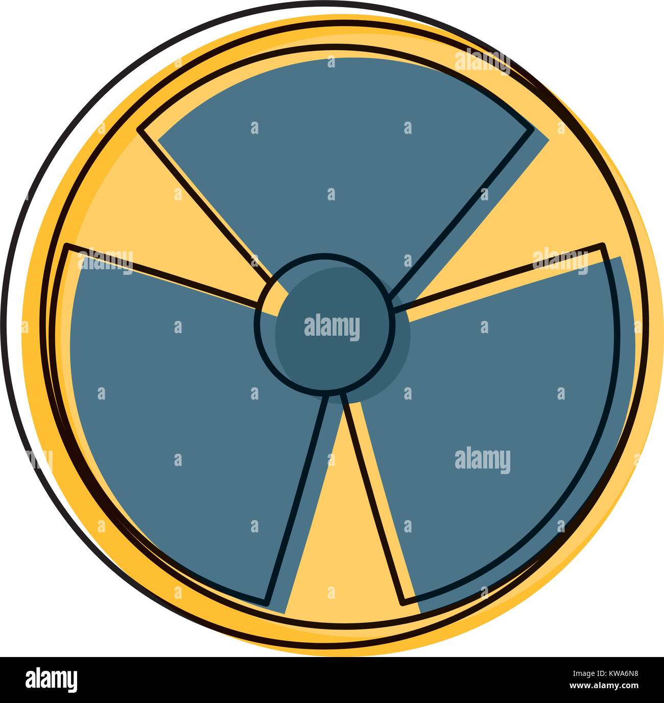 Nuclear danger symbol cartoon Stock Vector Image & Art - Alamy