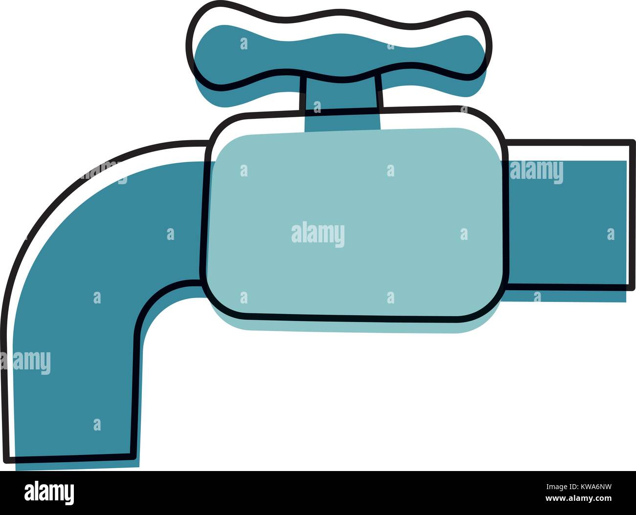 Water faucet isolated cartoon Stock Vector Image & Art - Alamy