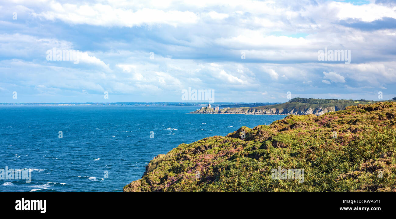 Cap Frehel, France, panoramic view of the Emerald coast Stock Photo - Alamy