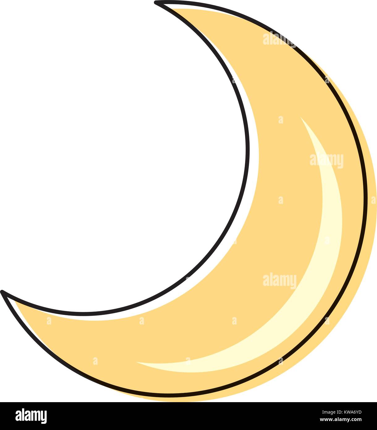 Quarter Moon Cartoon