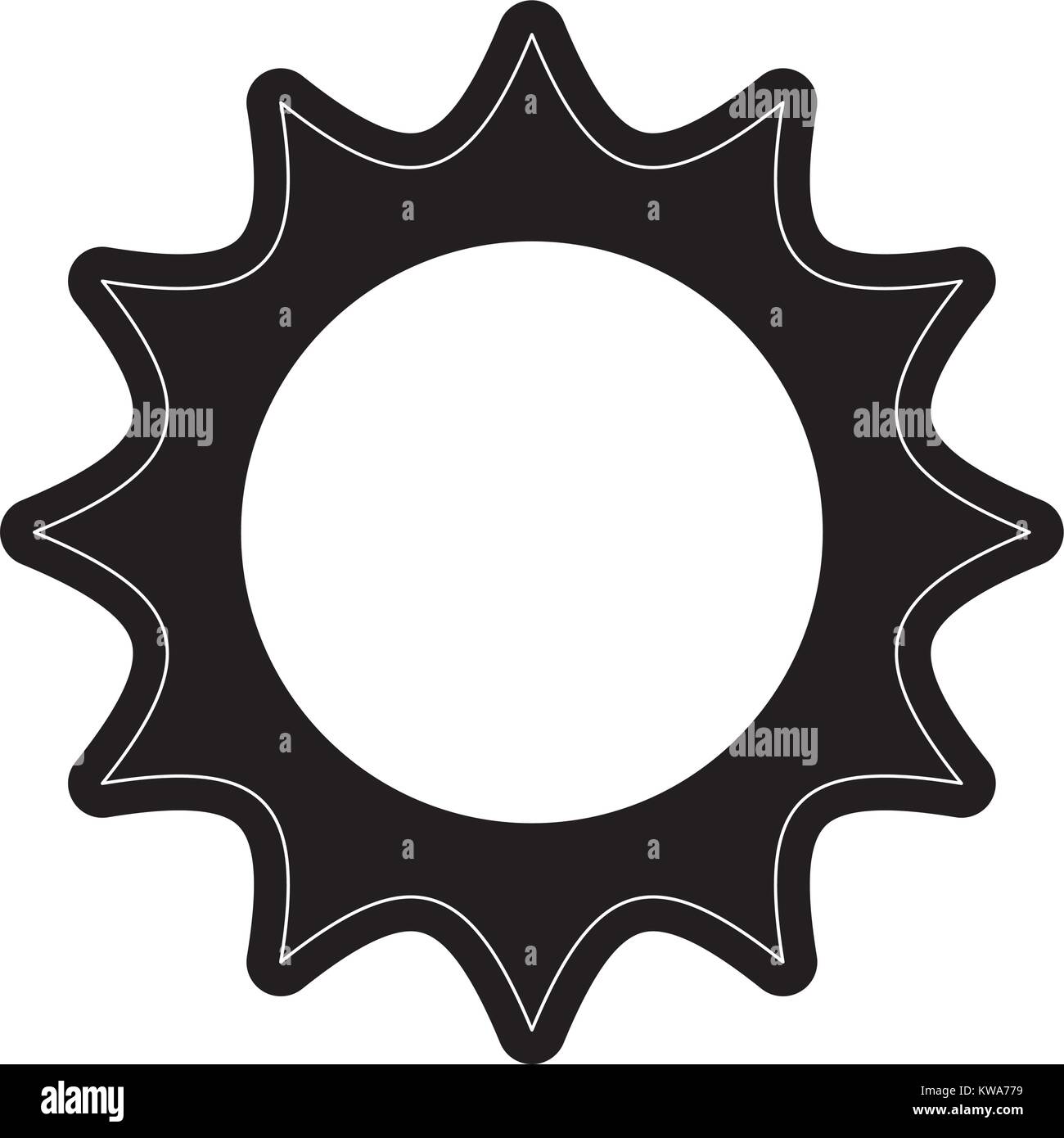 Sun isolated symbol cartoon Stock Vector Image & Art - Alamy