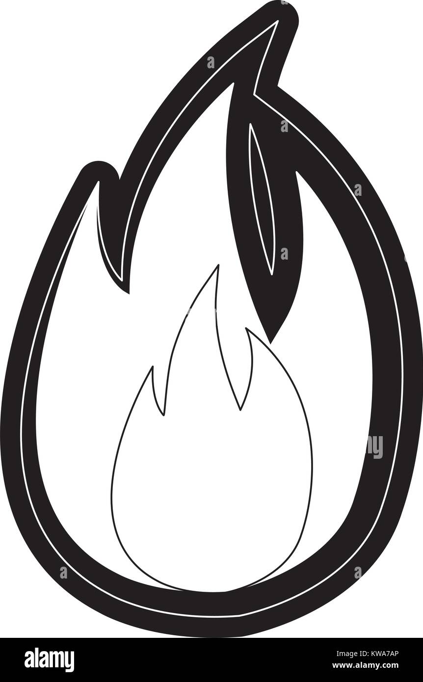 flame fire symbol cartoon Stock Vector Image & Art - Alamy