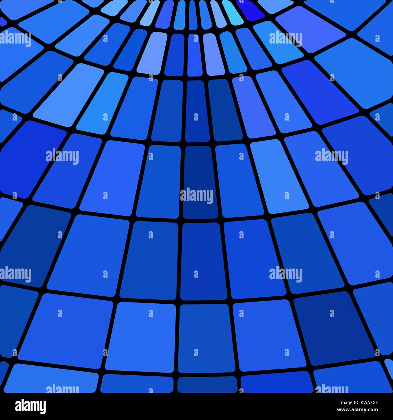 abstract vector stained-glass mosaic background - bright blue Stock ...
