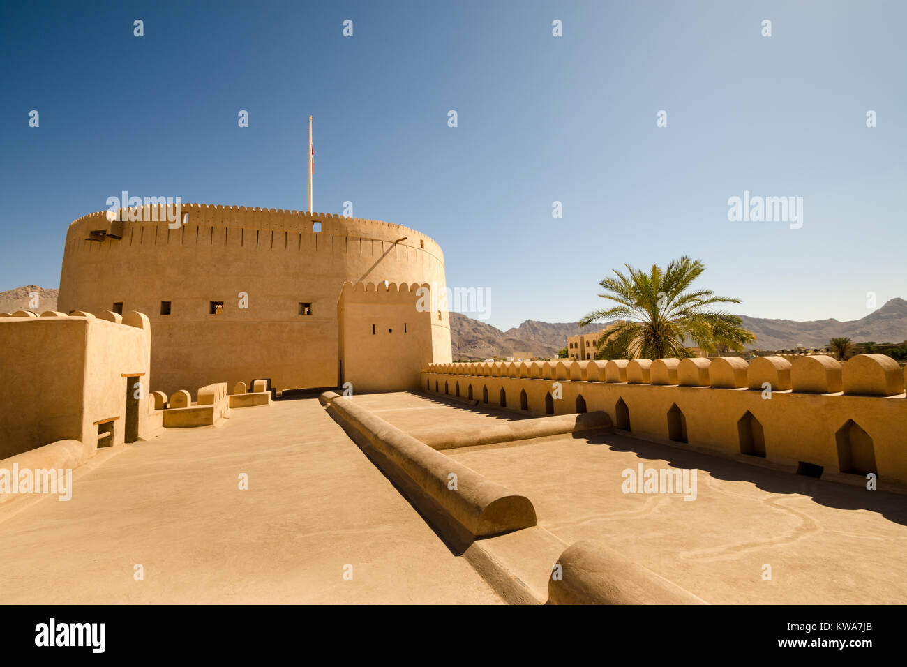 Nizwa, Oman panorama fort Arabian Peninsula. Nizwa was the capital of ...