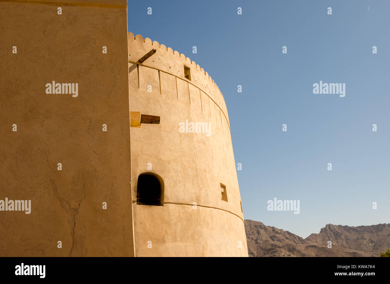 Nizwa, Oman panorama fort Arabian Peninsula. Nizwa was the capital of ...