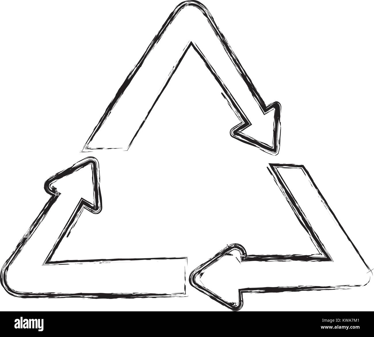 Recycle arrows symbol cartoon Stock Vector Image & Art - Alamy