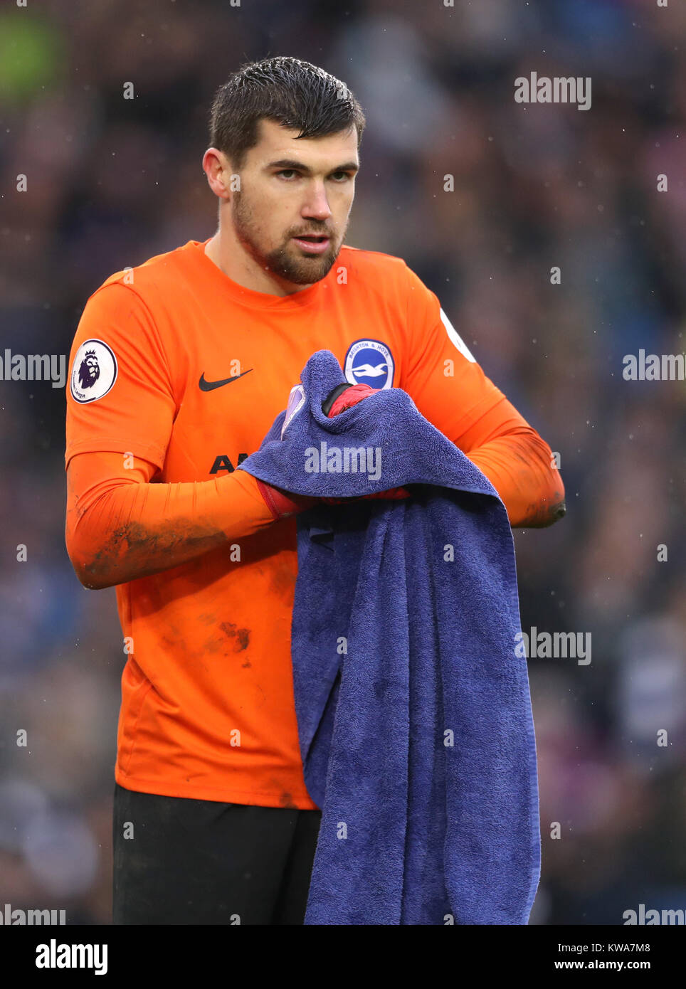 Brighton & Hove Albion goalkeeper Mathew Ryan during the Premier League ...