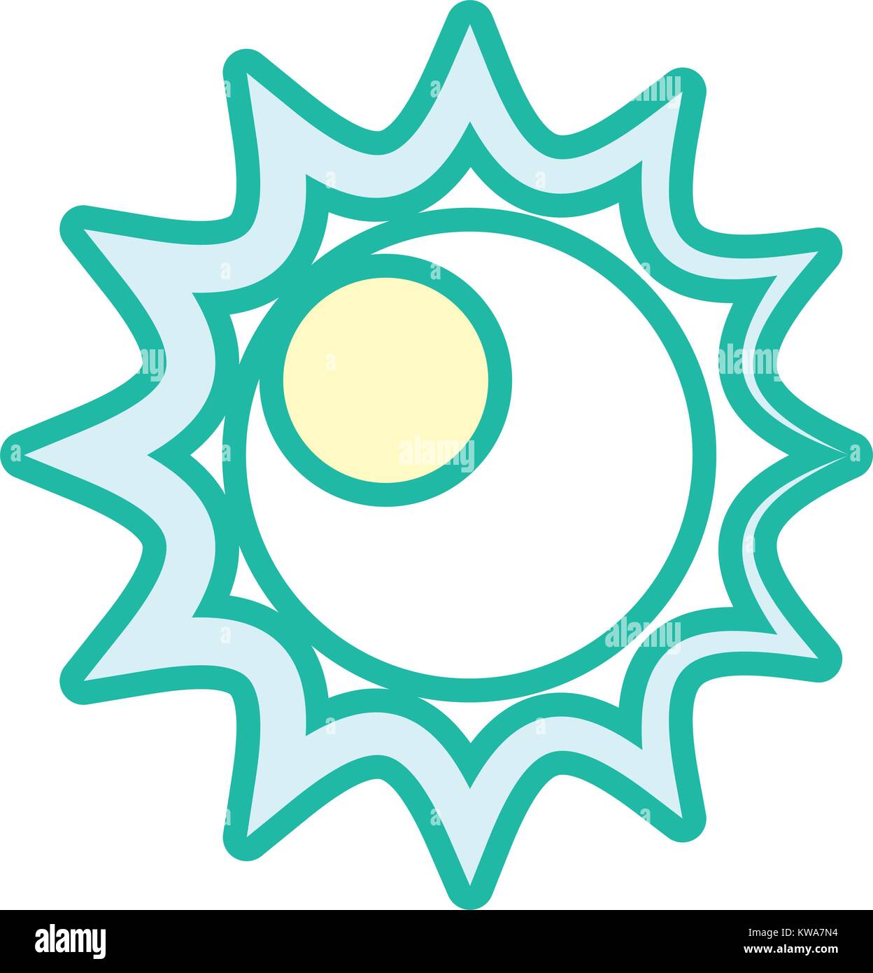 Sun isolated symbol cartoon Stock Vector Image & Art - Alamy