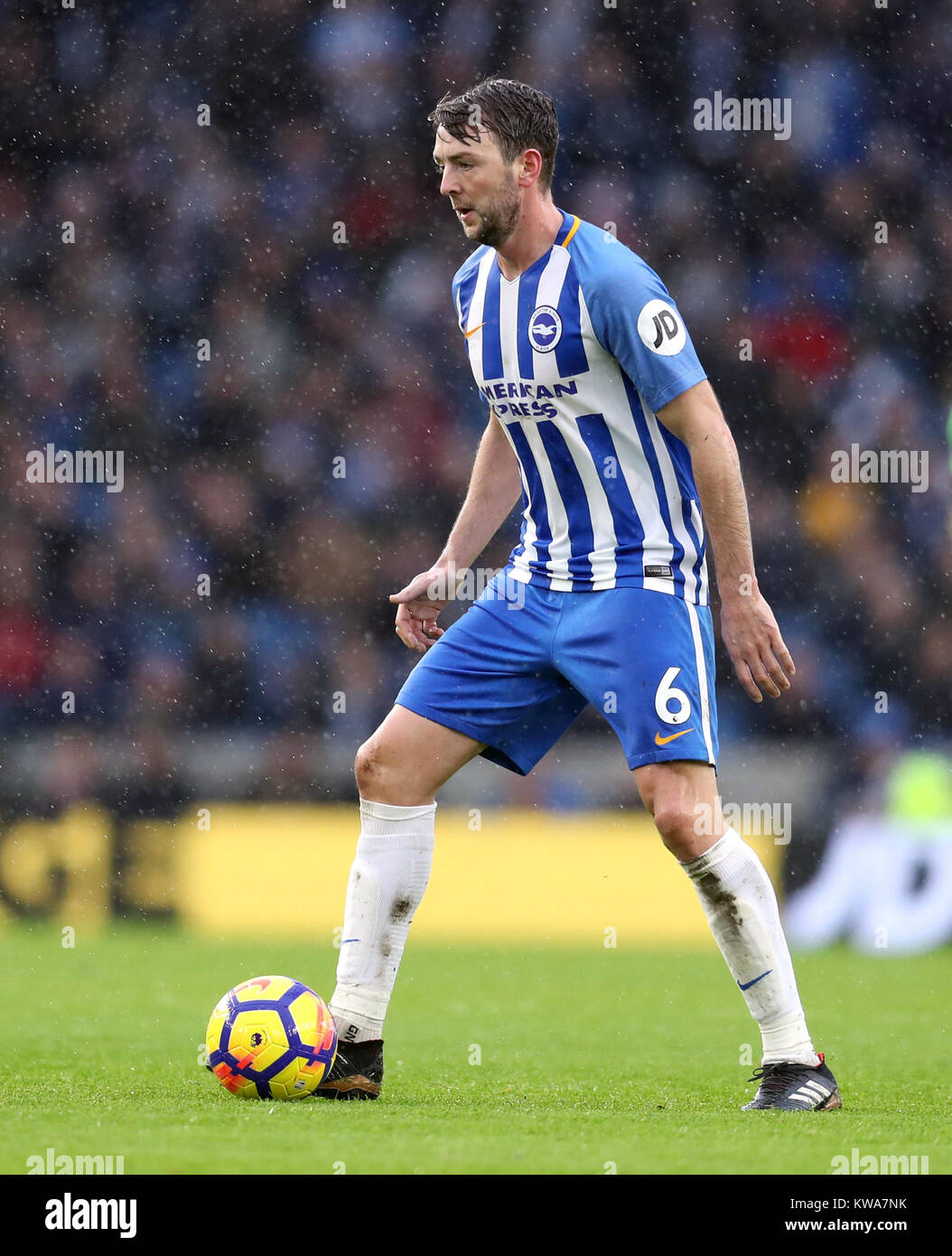 Brighton & Hove Albion's Dale Stephens during the Premier League match ...