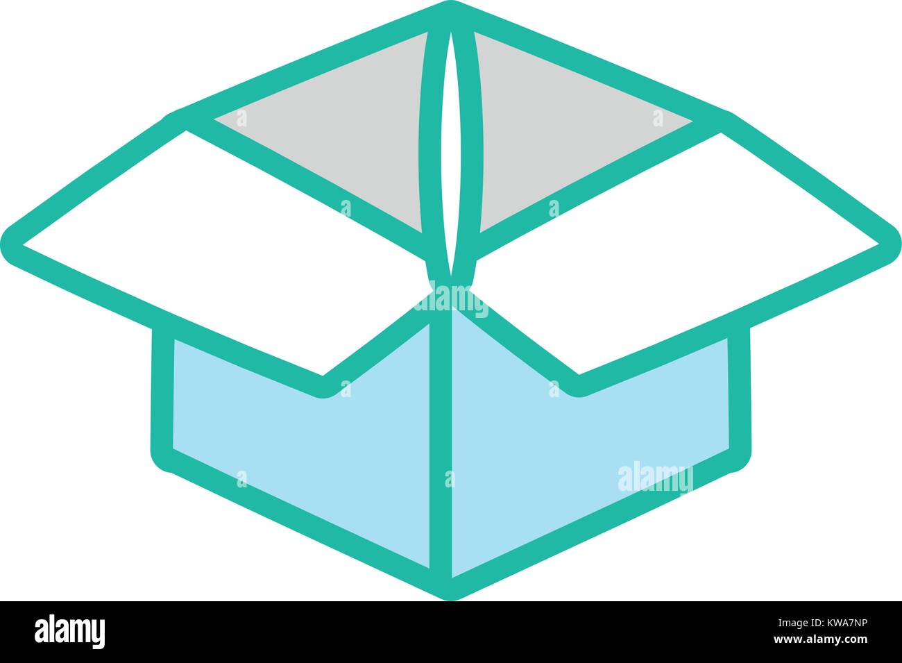 Delivery box open cartoon Stock Vector Image & Art - Alamy