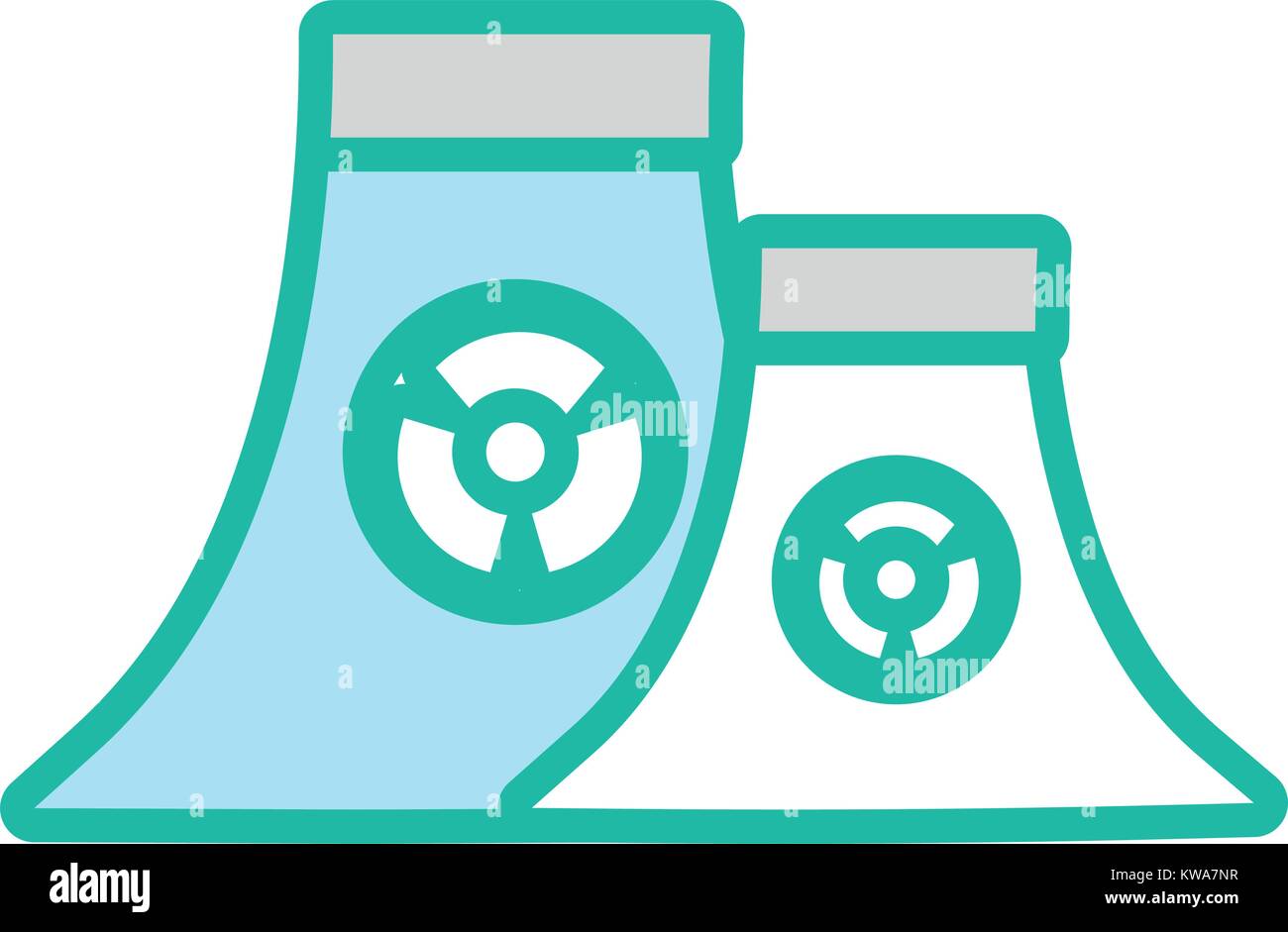 Nuclear plant symbol cartoon Stock Vector Image & Art - Alamy