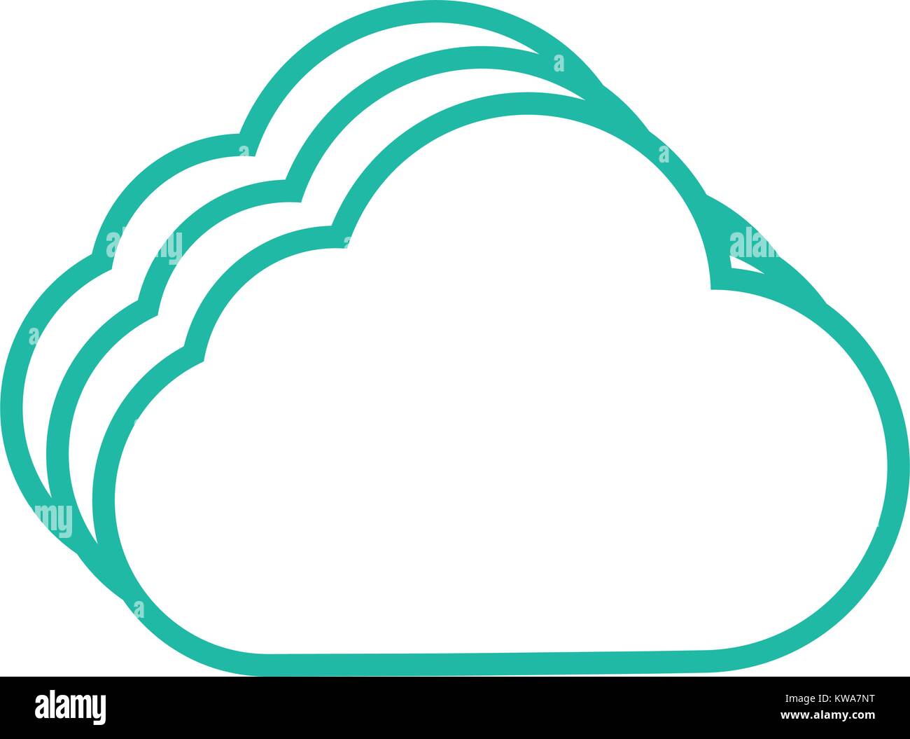 Cloud weather symbol cartoon Stock Vector Image & Art - Alamy