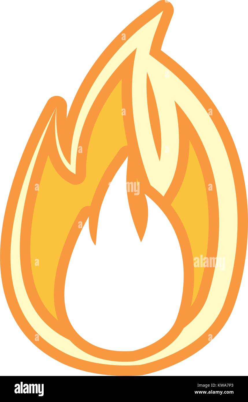 flame fire symbol cartoon Stock Vector Image & Art - Alamy
