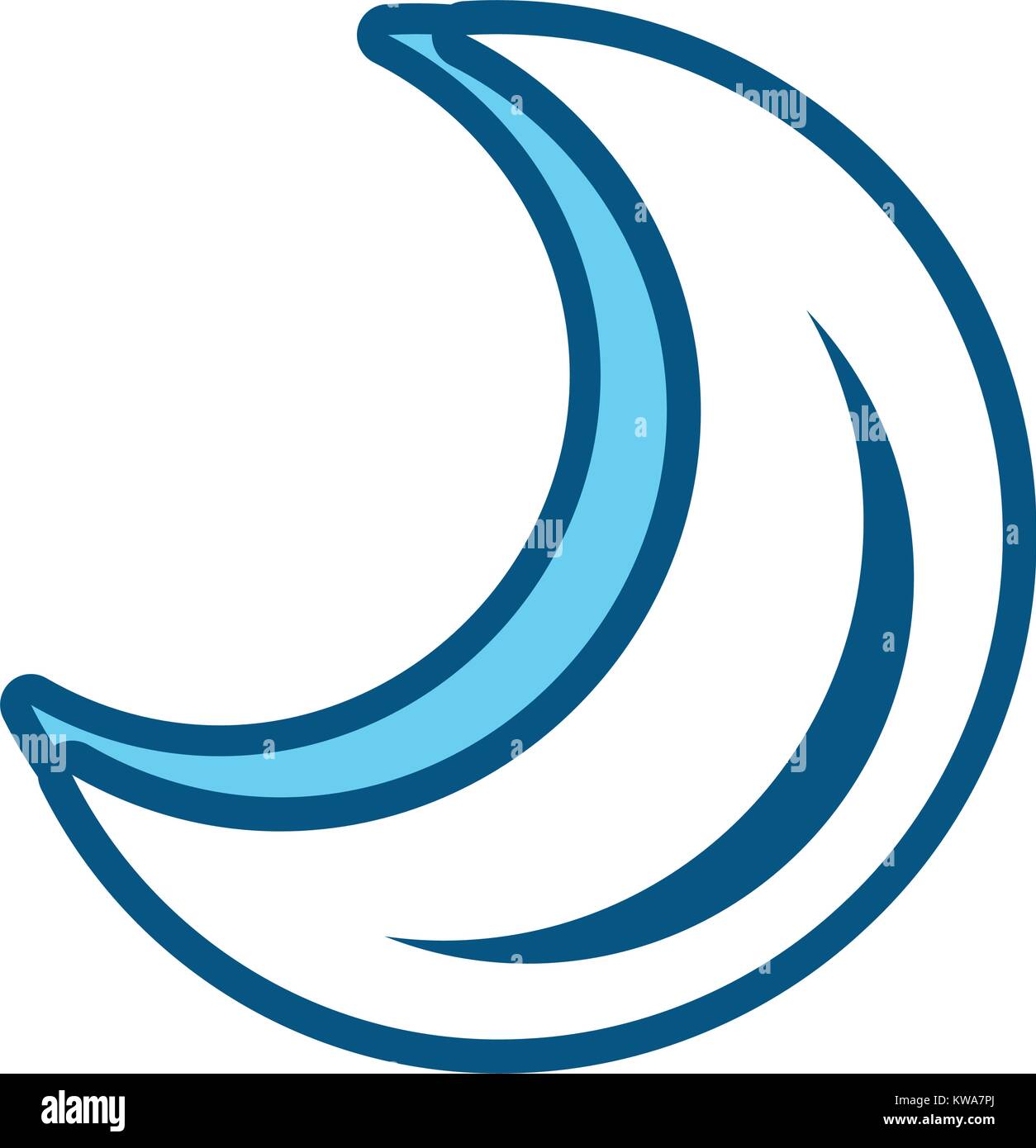 Moon quarter waning cartoon Stock Vector Image & Art - Alamy