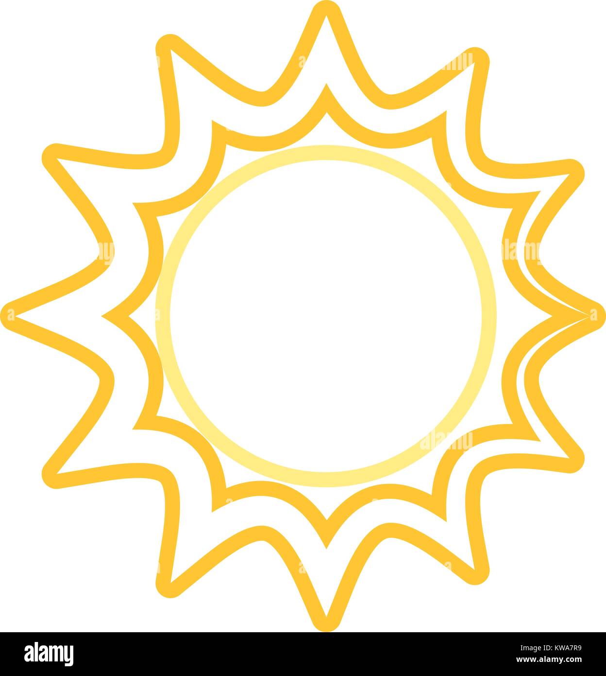 Sun isolated symbol cartoon Stock Vector Image & Art - Alamy