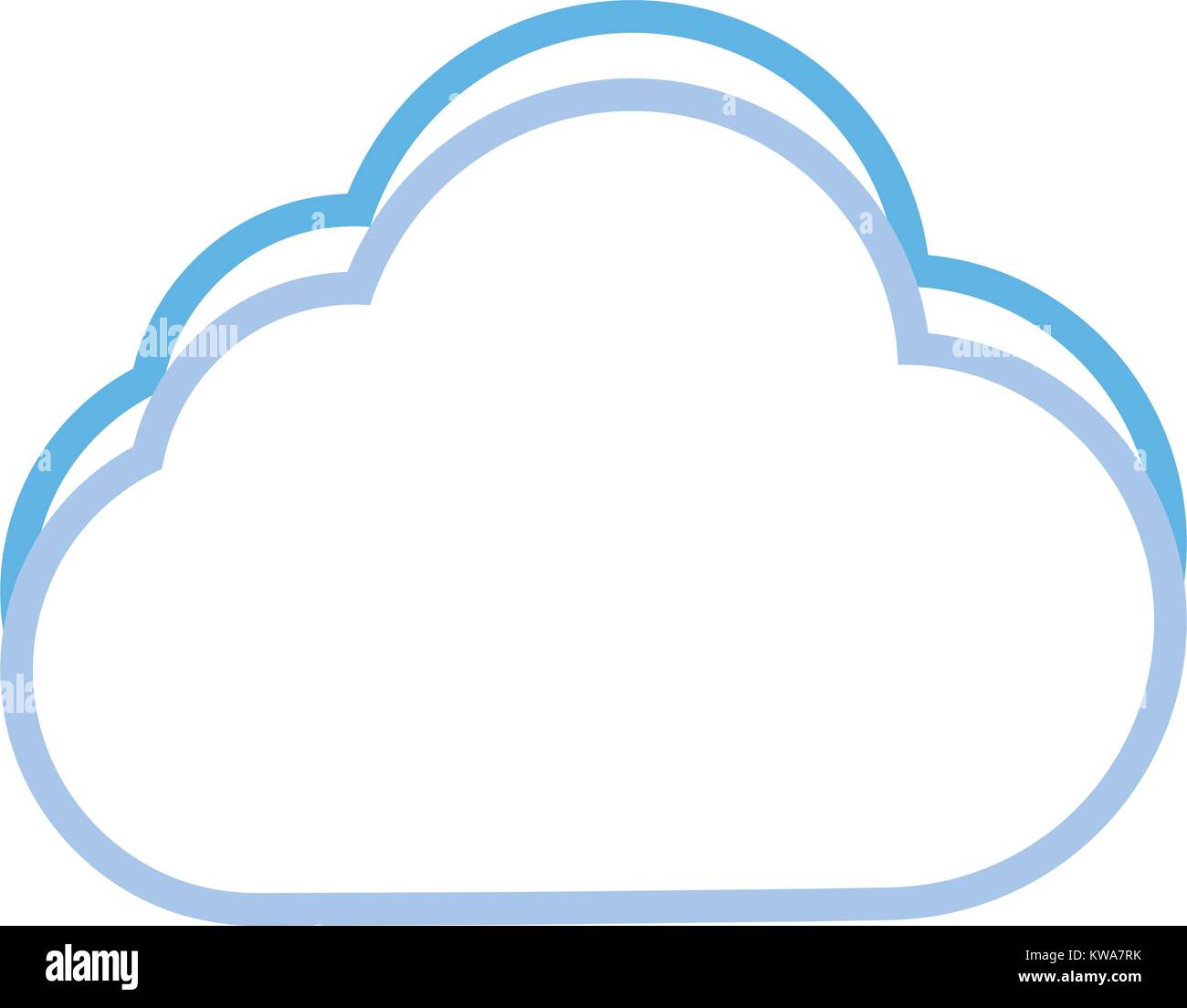 Cloud weather symbol cartoon Stock Vector Image & Art - Alamy