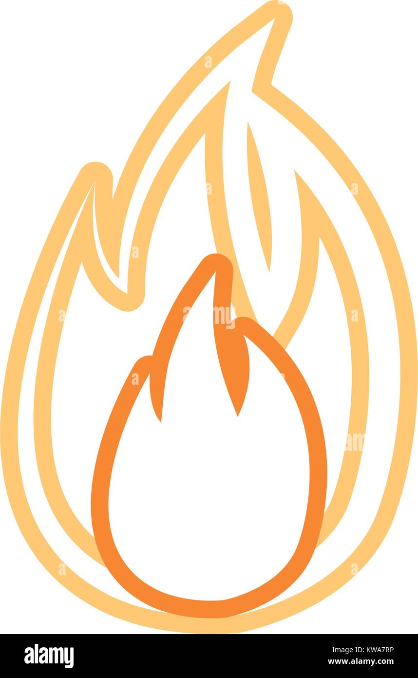 flame fire symbol cartoon Stock Vector Image & Art - Alamy