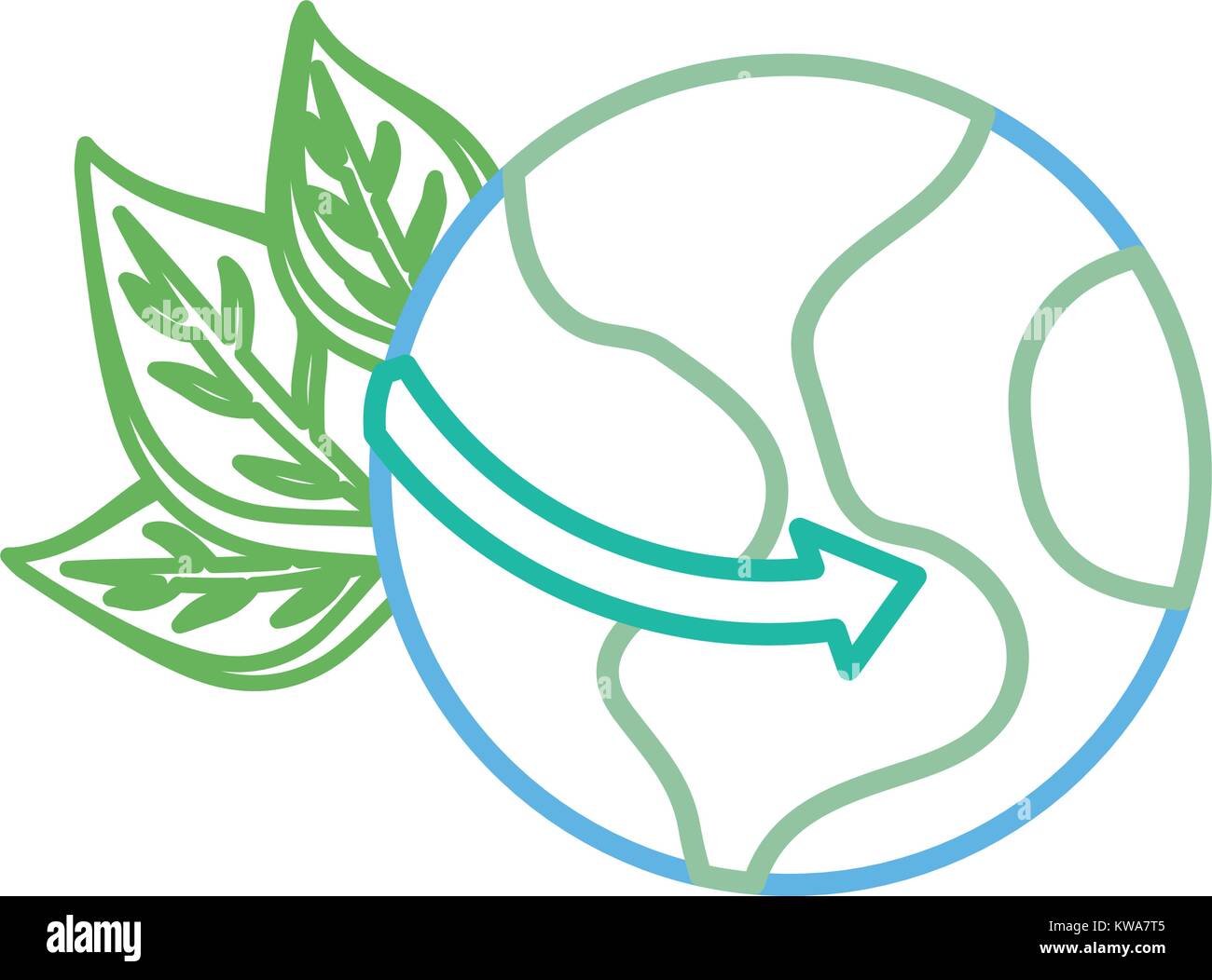 Eco earth world cartoon Stock Vector Image & Art - Alamy