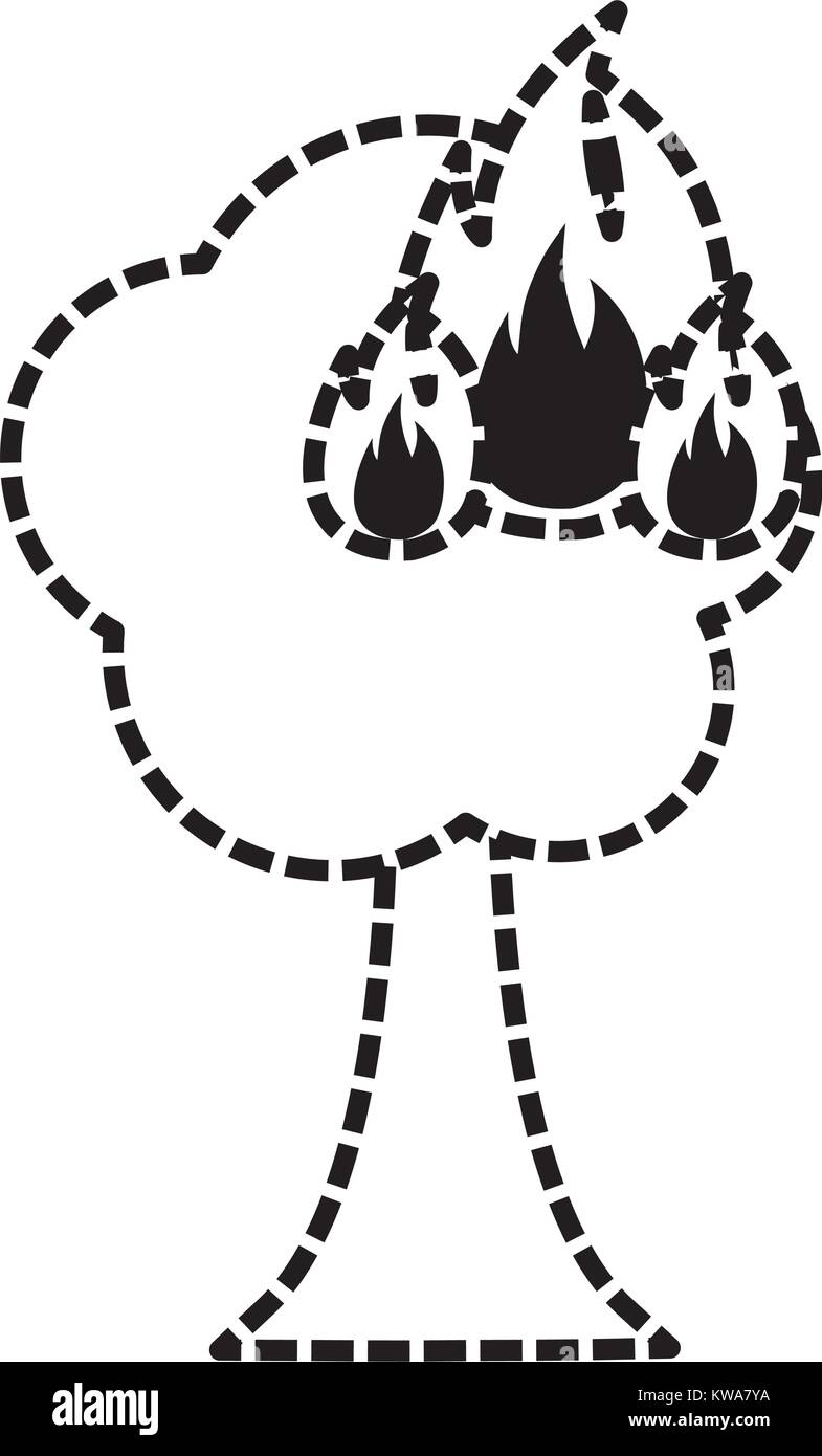 Burning tree cartoon Stock Vector Image & Art - Alamy