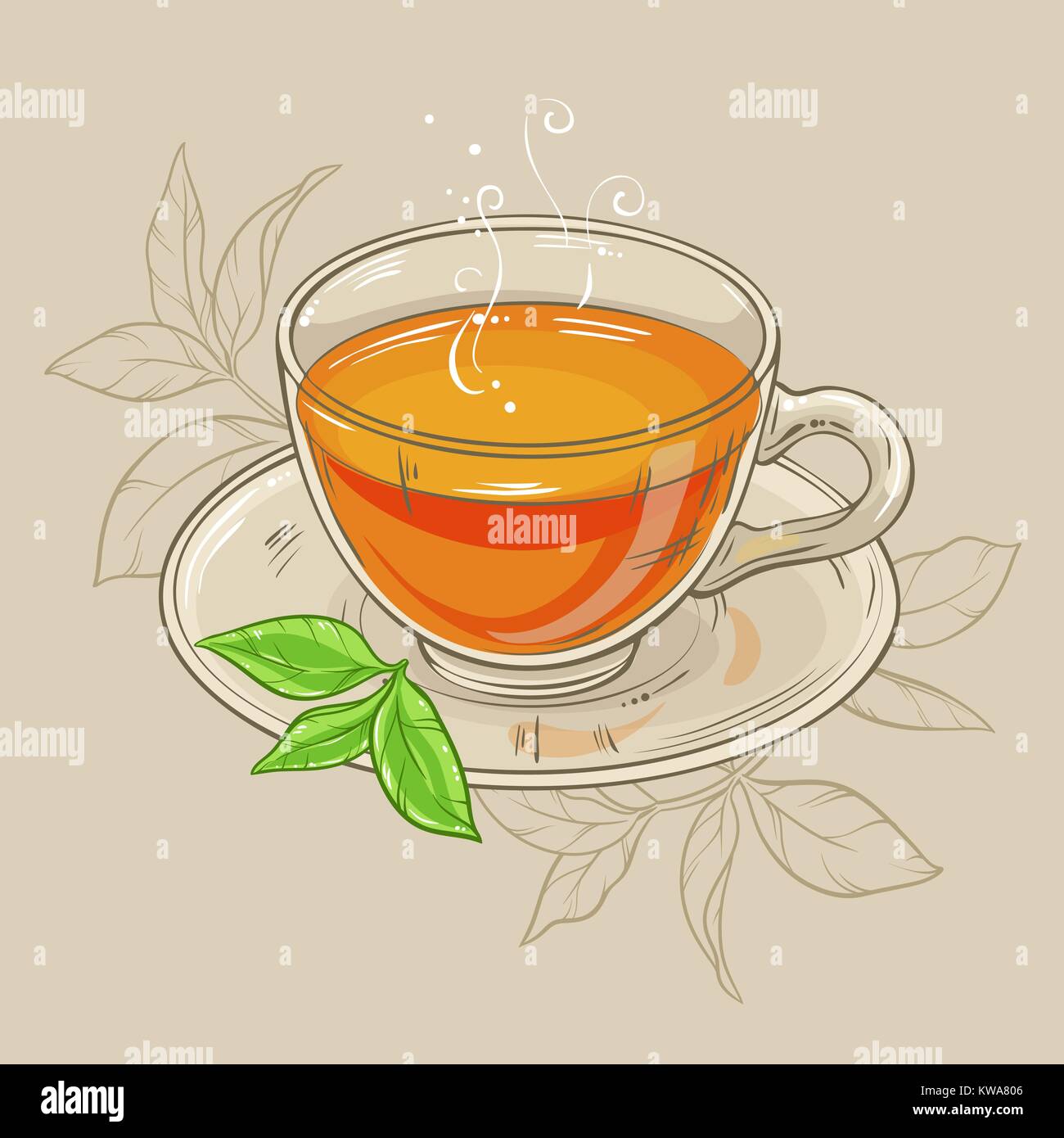 Cartoon tea cup hi-res stock photography and images - Alamy