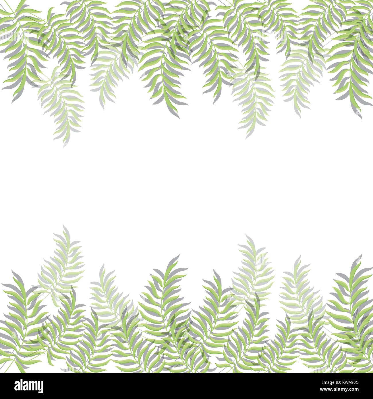 Leaves frame background Stock Vector Image & Art - Alamy