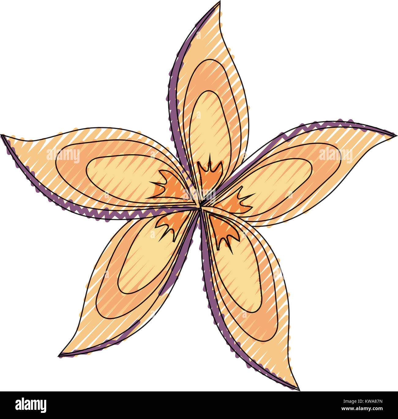 Beautiful flower symbol Stock Vector Image & Art - Alamy