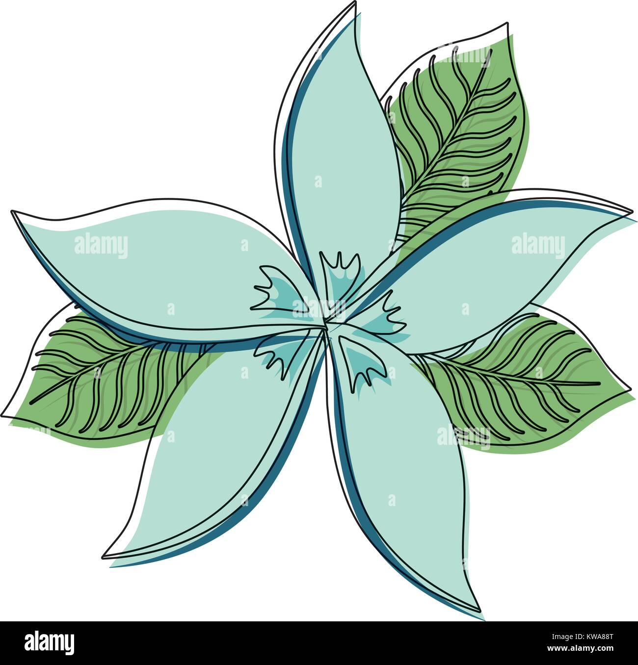 Beautiful flower symbol Stock Vector Image & Art - Alamy