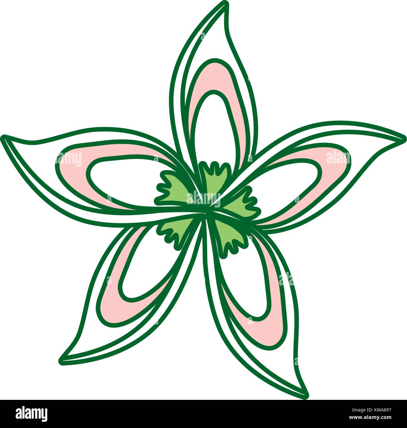 Beautiful flower symbol Stock Vector Image & Art - Alamy