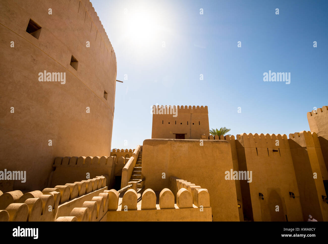 Nizwa, Oman panorama fort Arabian Peninsula. Nizwa was the capital of ...