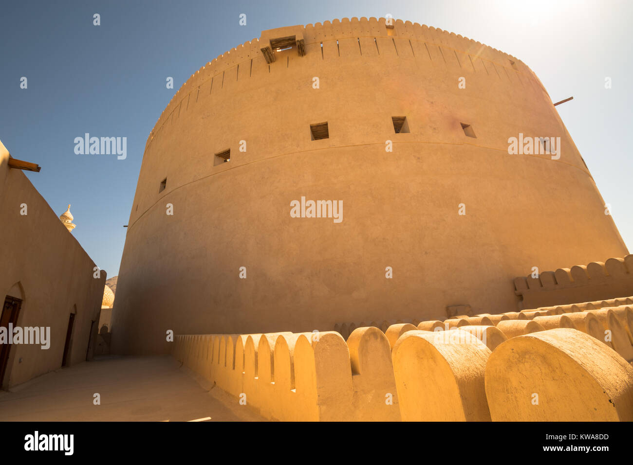 Nizwa, Oman panorama fort Arabian Peninsula. Nizwa was the capital of ...