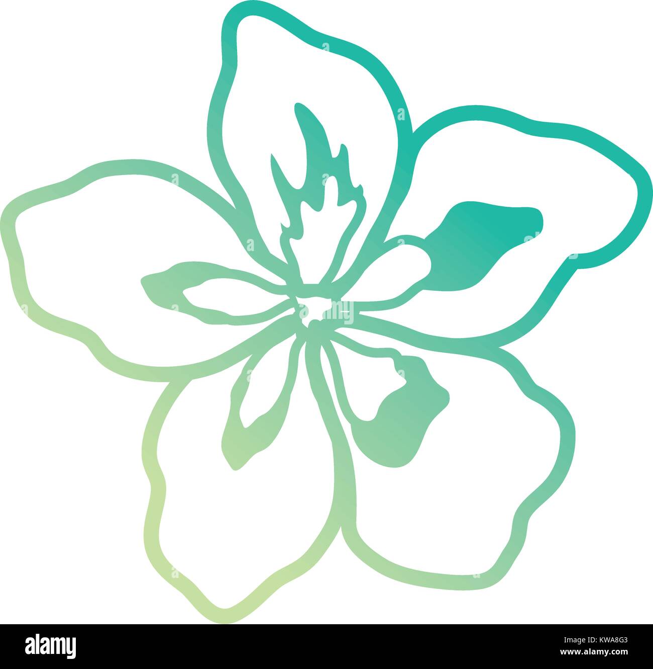 Beautiful flower symbol Stock Vector Image & Art - Alamy