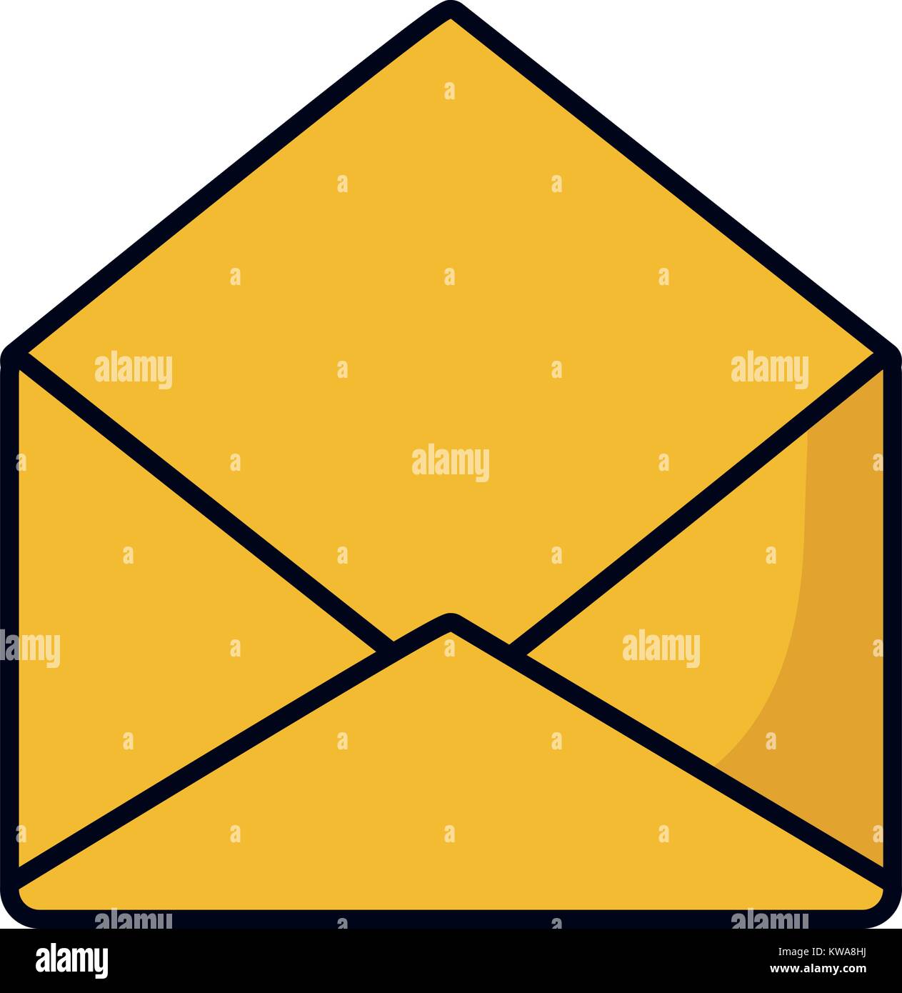 Mail open symbol Stock Vector Image & Art - Alamy