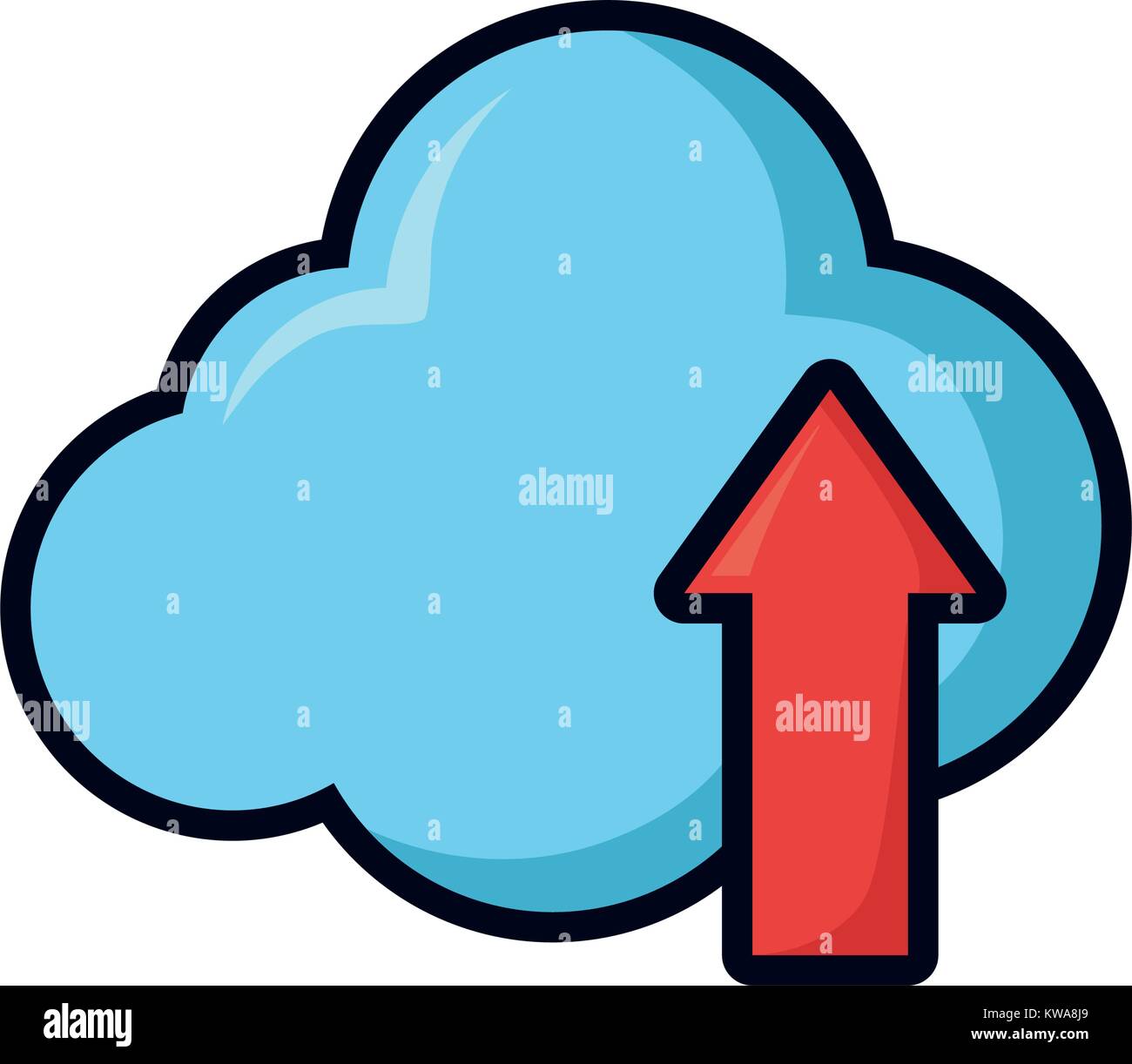 Cloud computing symbol Stock Vector Image & Art - Alamy