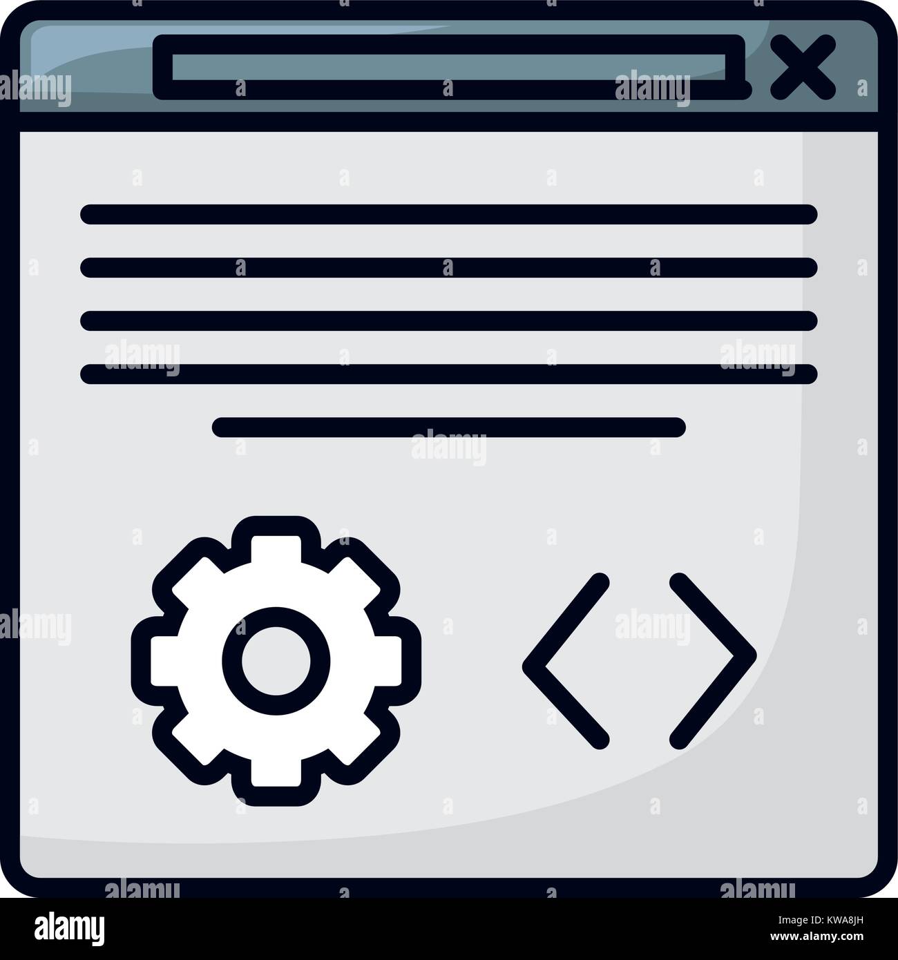 Web programming symbol Stock Vector Image & Art - Alamy
