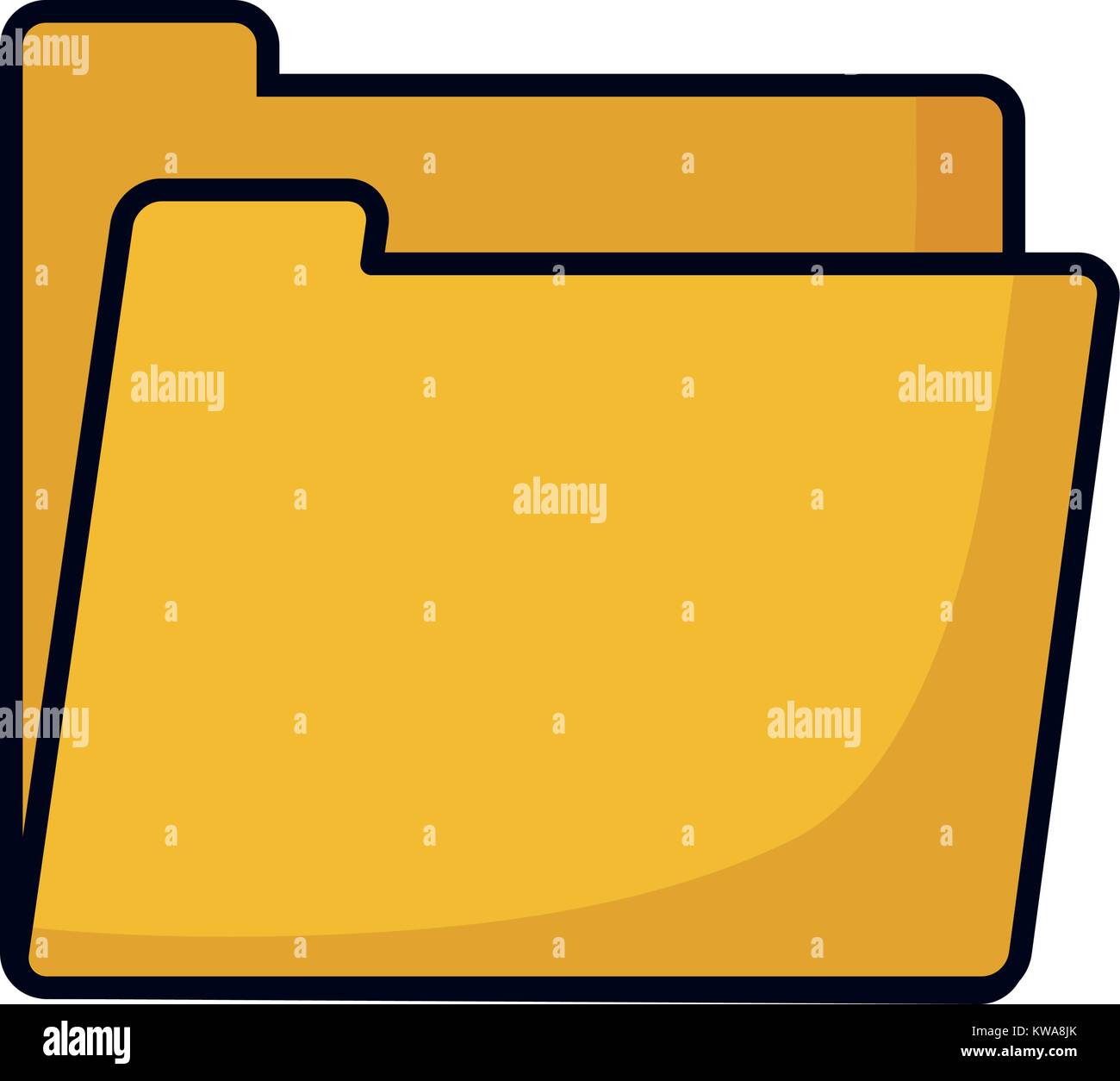 Folder document symbol Stock Vector Image & Art - Alamy