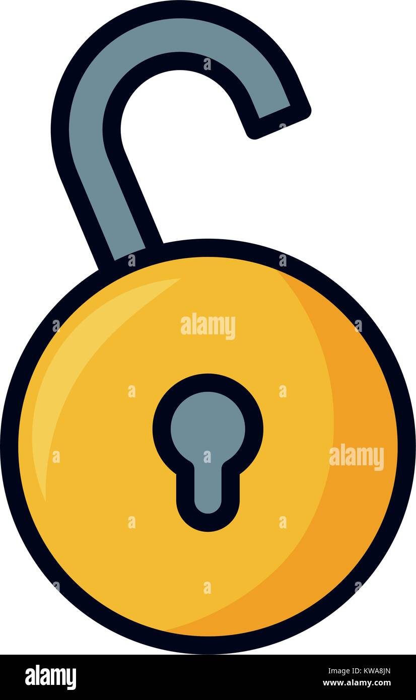 Padlock unlocked symbol Stock Vector Image & Art - Alamy