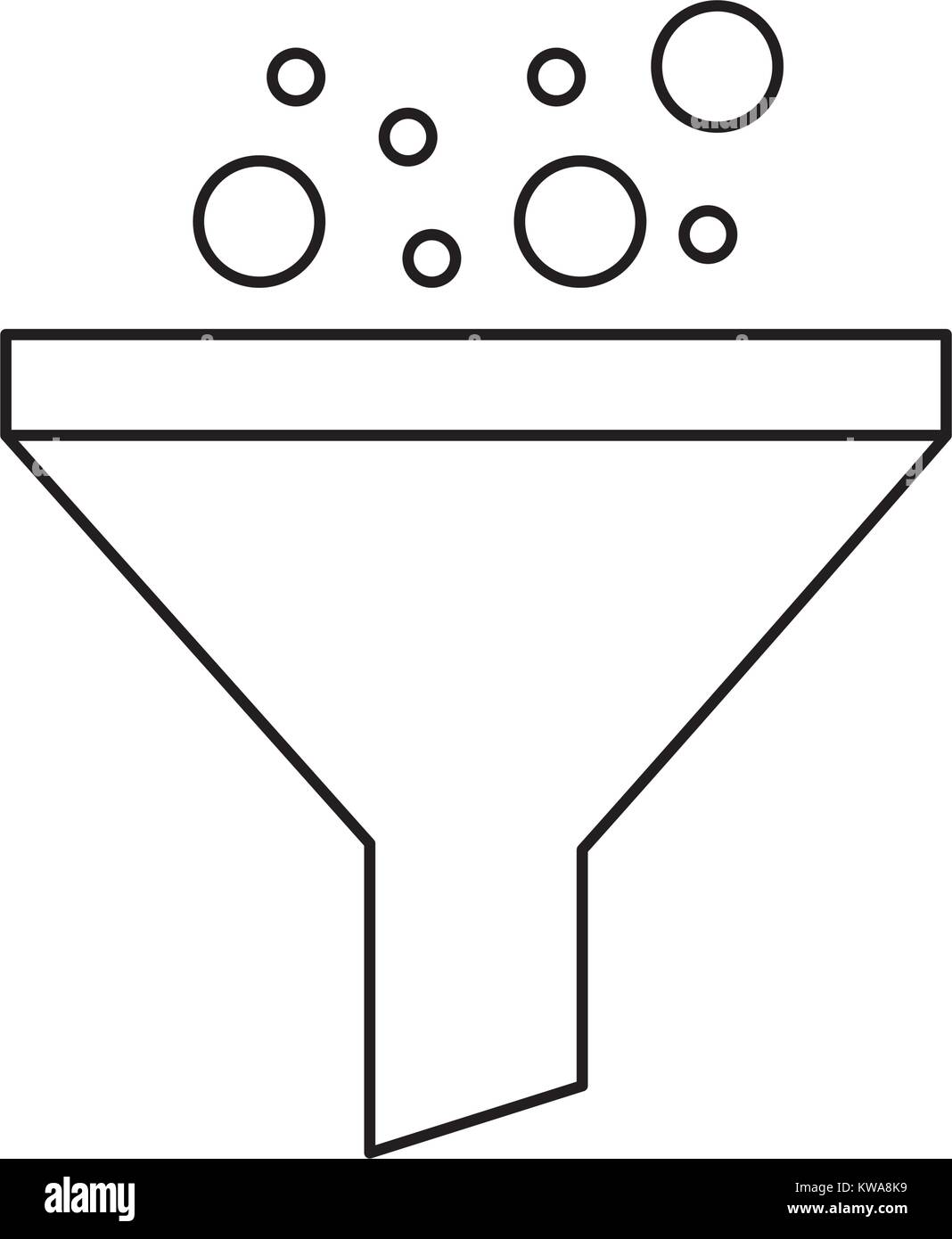 Funnel laboratory filter Stock Vector Image & Art - Alamy